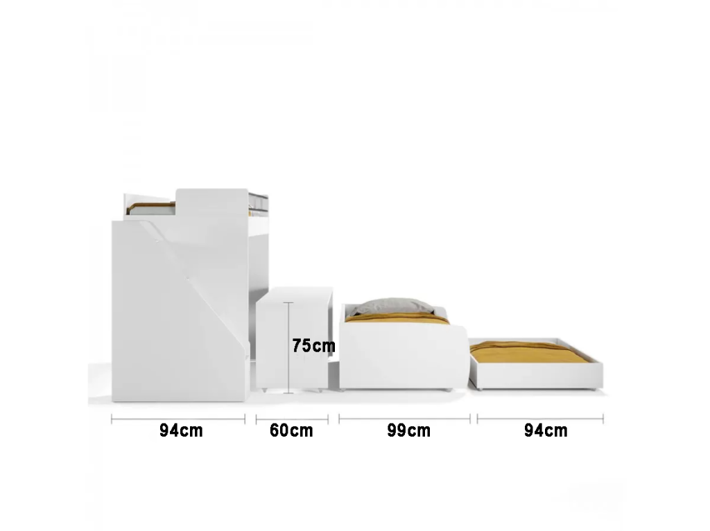 3 Kişilik Ranza Modeli: Ikon Bunk | Multimo